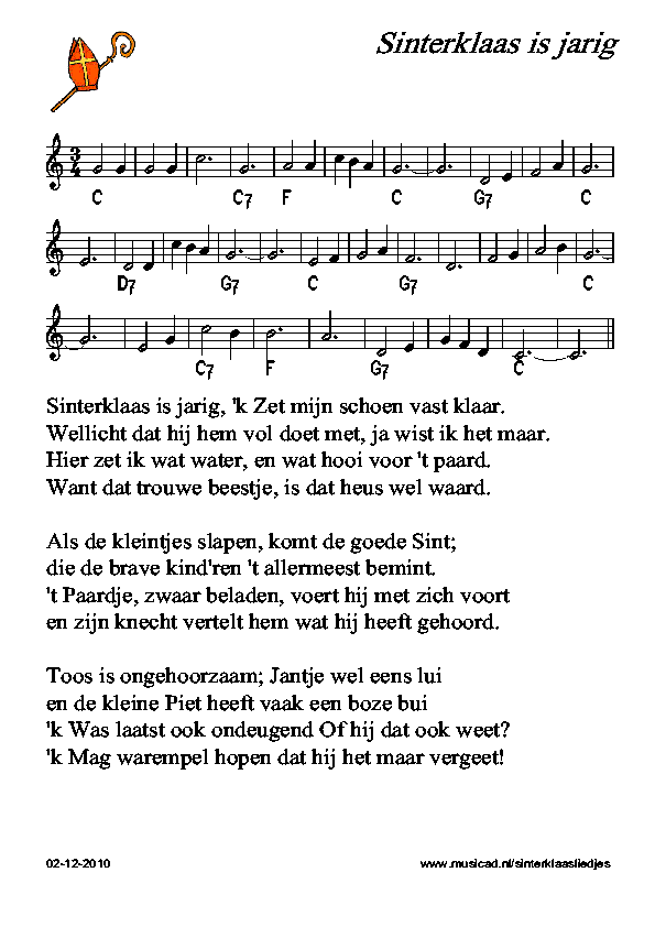 Sinterklaasliedjes - MusiCAD